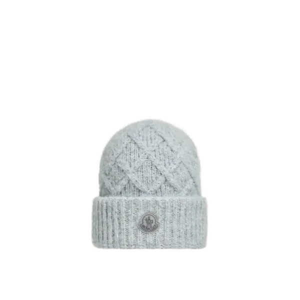 Moncler Alpaca Blend Beanie - Blue