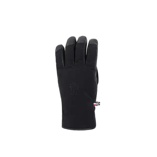 Moncler Padded Soft Shell Gloves - Black