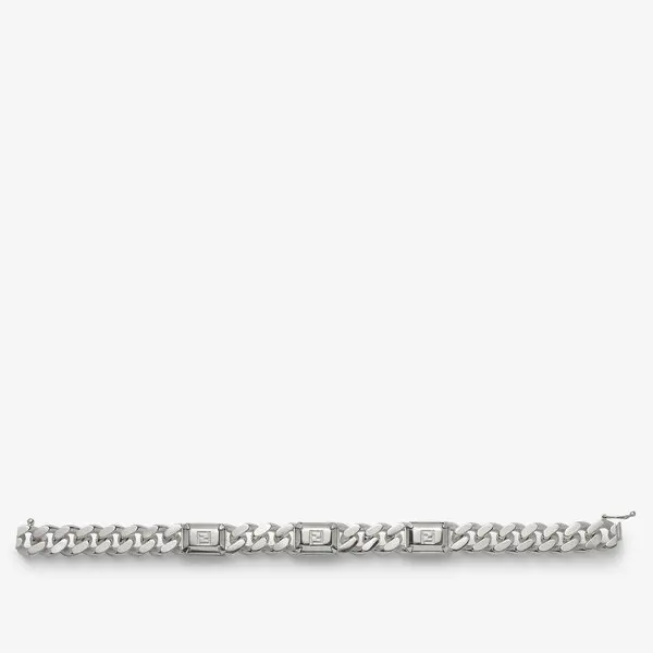 Fendi 925 Sterling Chain Link Bracelet