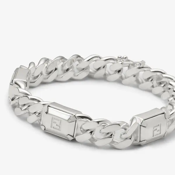 Fendi 925 Sterling Chain Link Bracelet