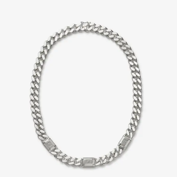 Fendi 925 Sterling Chain Link Necklace