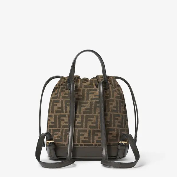 Fendi Ff Jacquard Backpack - Brown