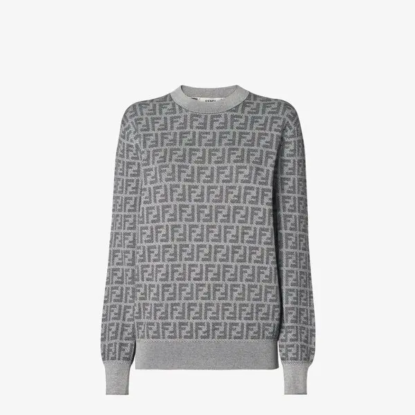 Fendi Ff Jacquard Boxy Jumper