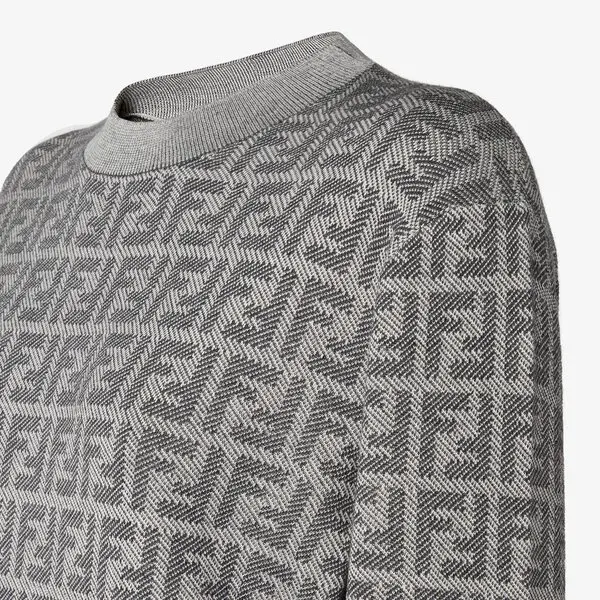 Fendi Ff Jacquard Boxy Jumper