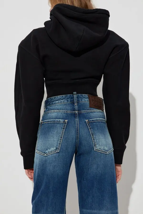 Dsquared2 X Vaquera Cropped Hoodie