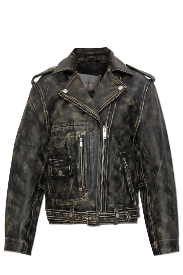 GESTUZ Gzrylee Leather Biker Jacket