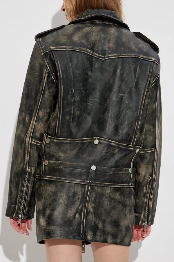 GESTUZ Gzrylee Leather Biker Jacket
