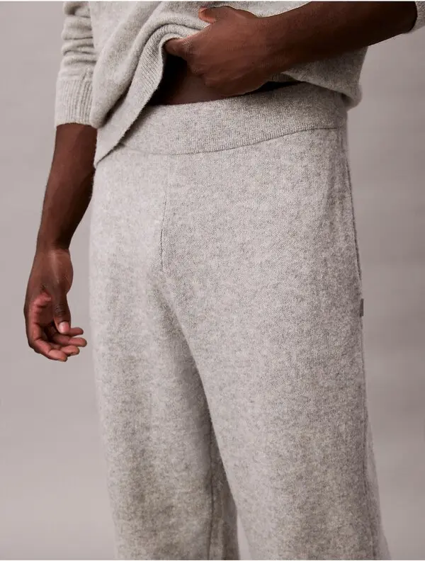 Calvin Klein Lounge Sleep Jogger And Sweater Set - Grey Heather