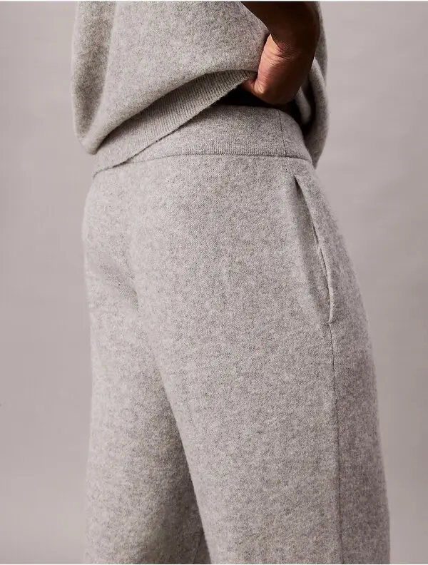 Calvin Klein Lounge Sleep Jogger And Sweater Set - Grey Heather
