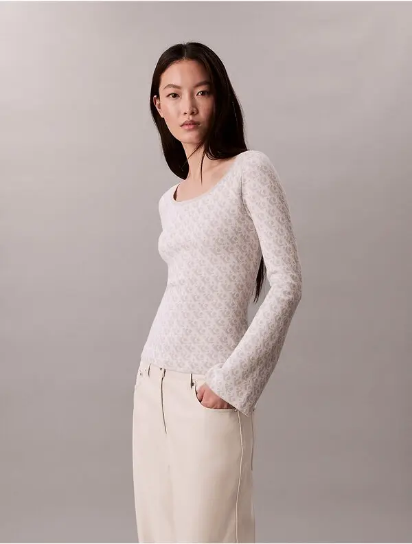 Calvin Klein Monogram Knit Sweater