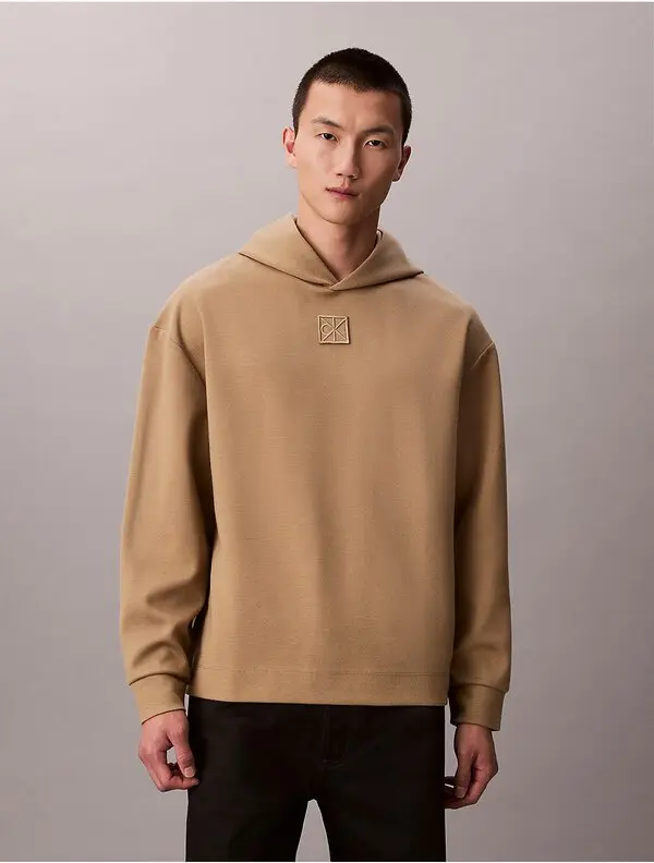 Calvin Klein Emblem Logo Wool Blend Hoodie