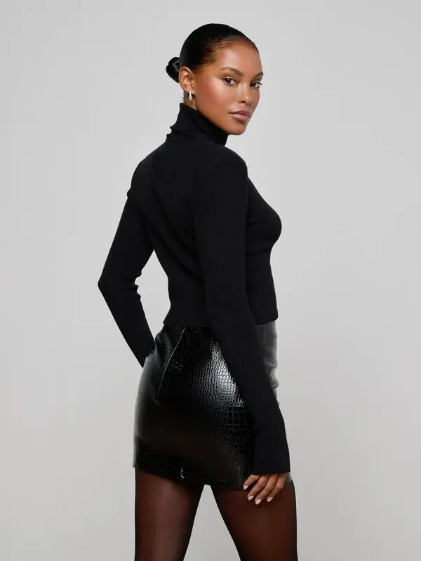 L'Agence Colette Cropped Turtleneck