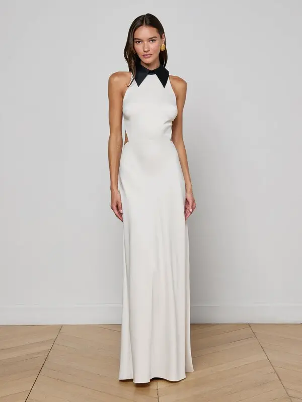 L'Agence Rossi Cutout Gown