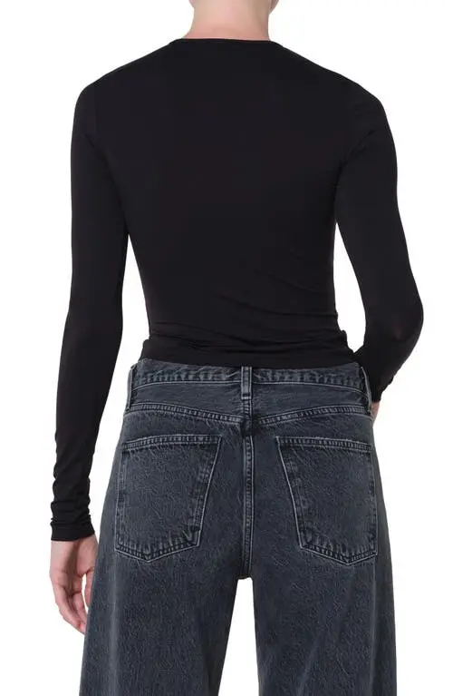 AGOLDE Dion Long Sleeve Crop T-shirt