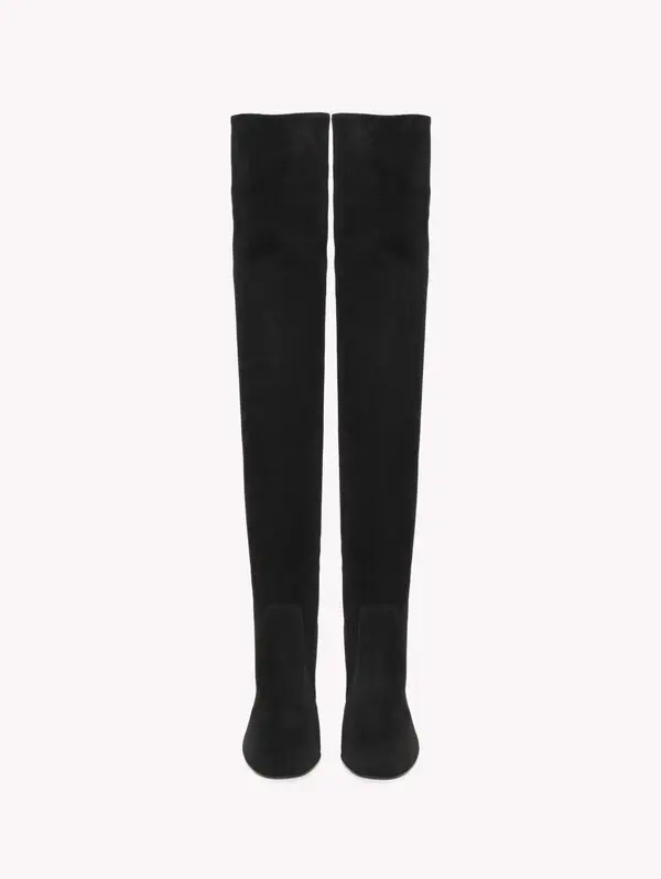 GIANVITO ROSSI Glen Cuissard Over-the-knee Boots - Black Suede