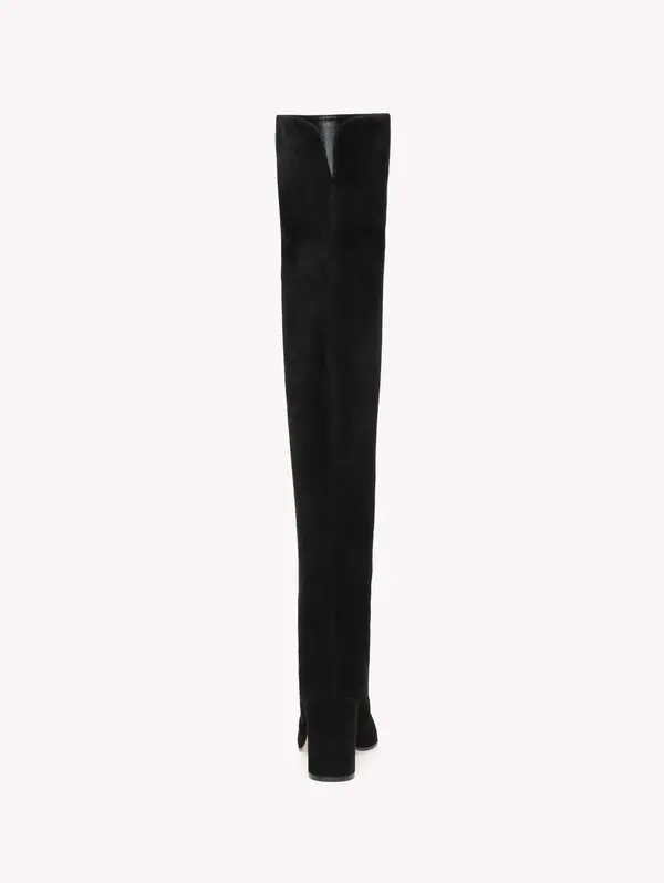 GIANVITO ROSSI Glen Cuissard Over-the-knee Boots - Black Suede