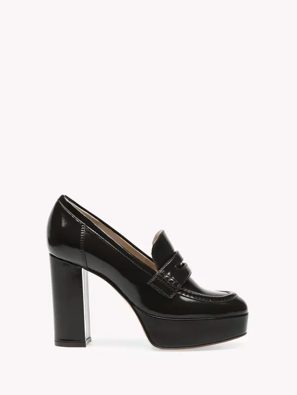 GIANVITO ROSSI Hadden Penny Bar Moccasin - Brown