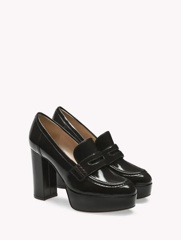 GIANVITO ROSSI Hadden Penny Bar Moccasin - Brown