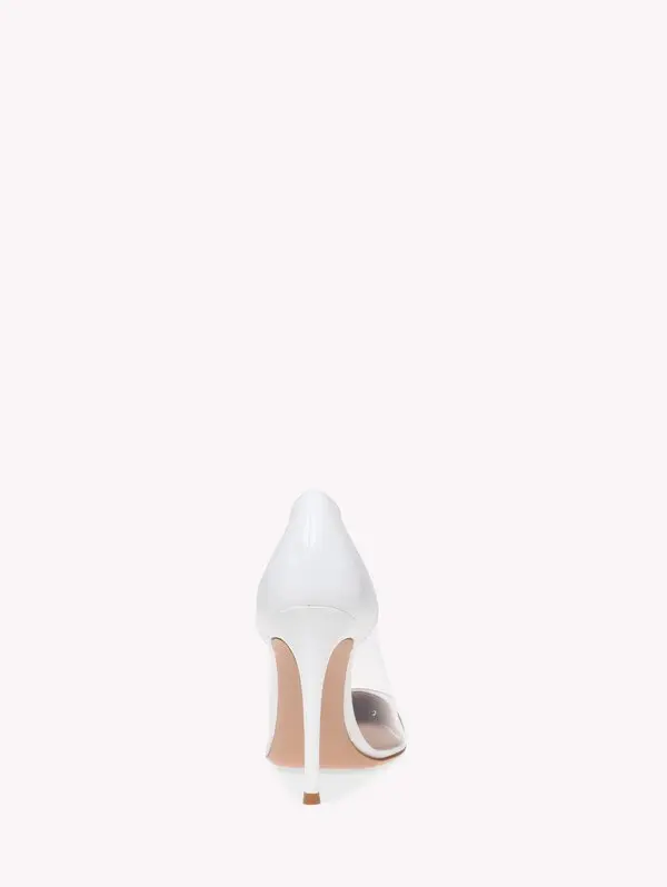 GIANVITO ROSSI Plexi Pumps - White - Patent