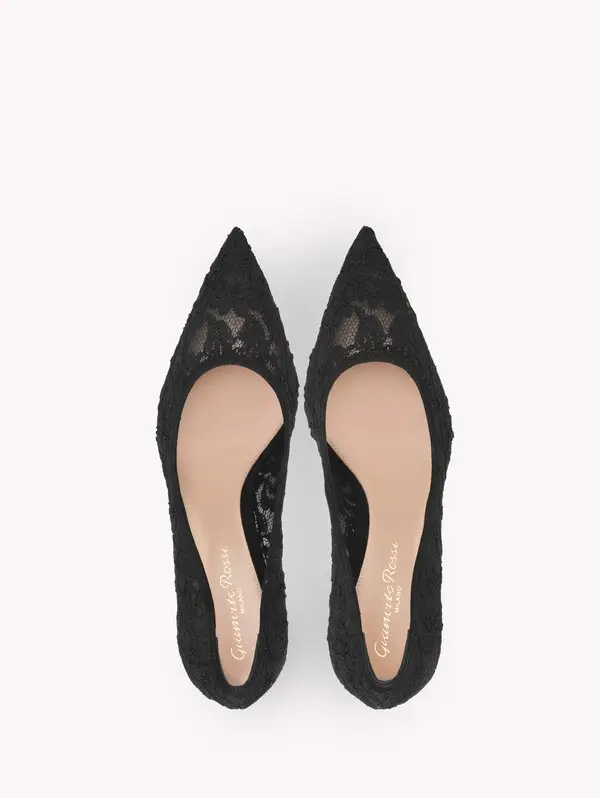 GIANVITO ROSSI Claudia 85 Pumps - Black - Lace