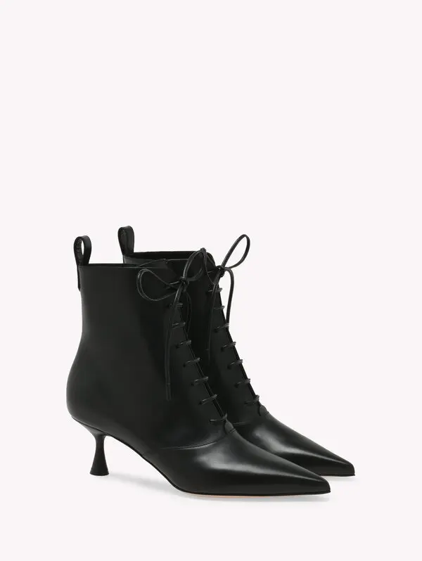 GIANVITO ROSSI Morganne 55 Lace-up Booties