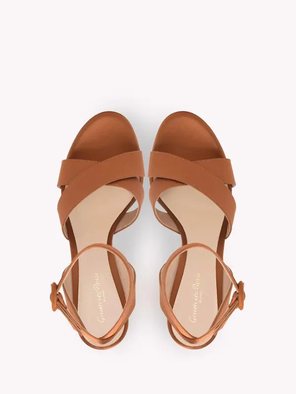 GIANVITO ROSSI Sabrina Platform Sandals - Brown