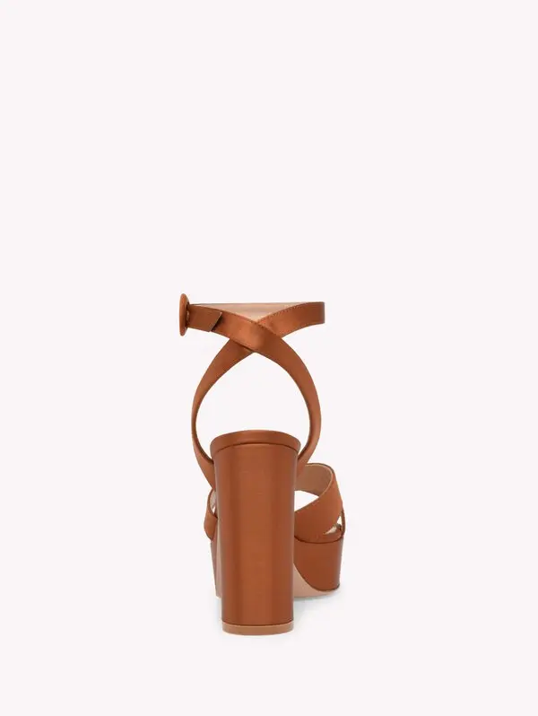 GIANVITO ROSSI Sabrina Platform Sandals - Brown