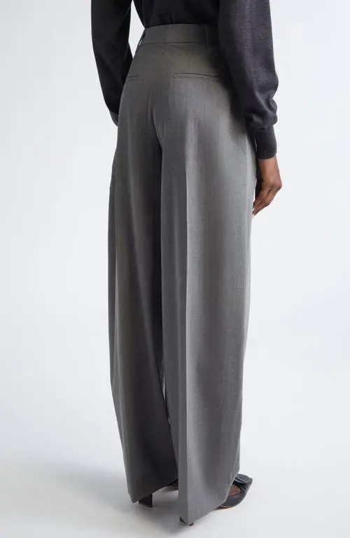 Jacquemus Le Pantalon D'homme Pleated Wide Leg Pants - Grey