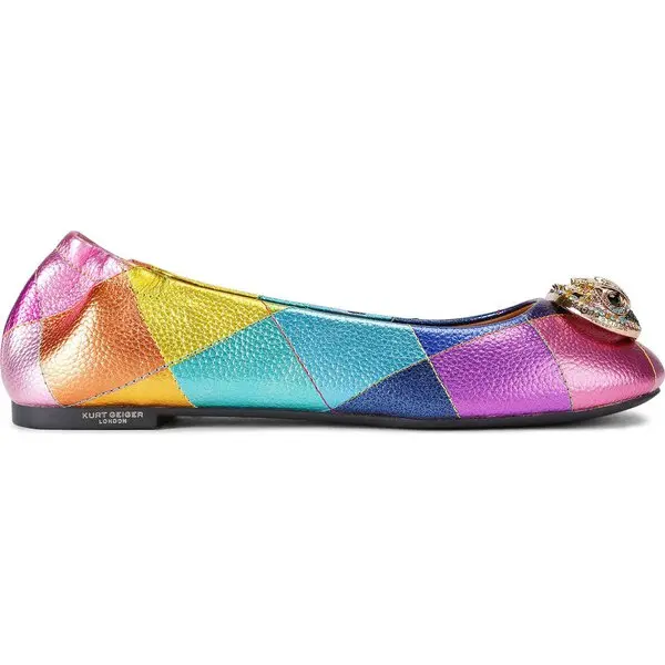 Kurt Geiger Chelsea Ballerina Flat - Pink Multi