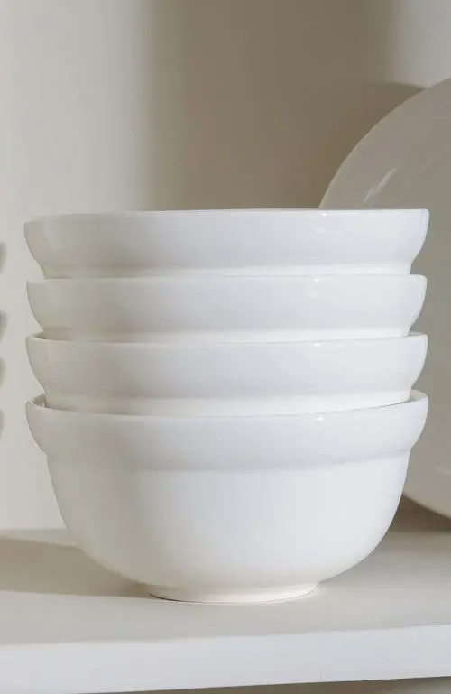 STONE + LAIN Virtuo Porcelain 4-piece Bowl Set