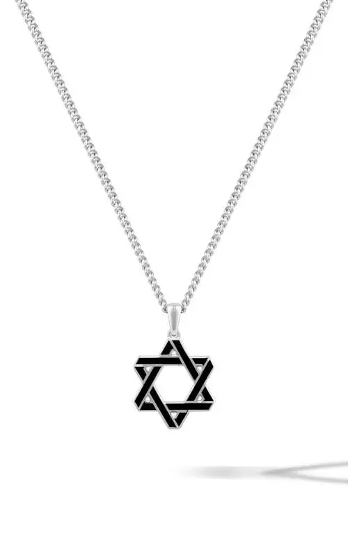 VINCERO Star Of David Pendant Necklace - Silver