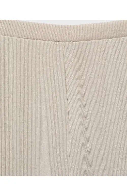 Mango Rib Pajama Pants - Light/pastel Grey
