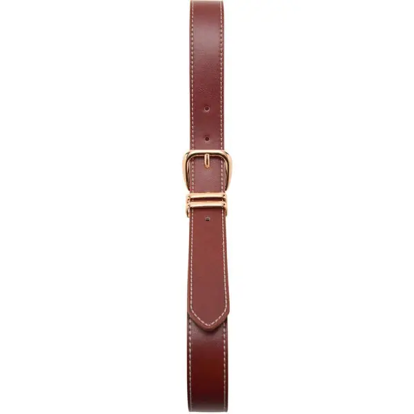 Mango Metal Buckle Belt - Brown