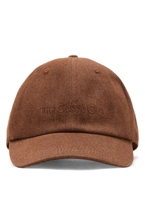Mango Classic Club Baseball Cap - Brown