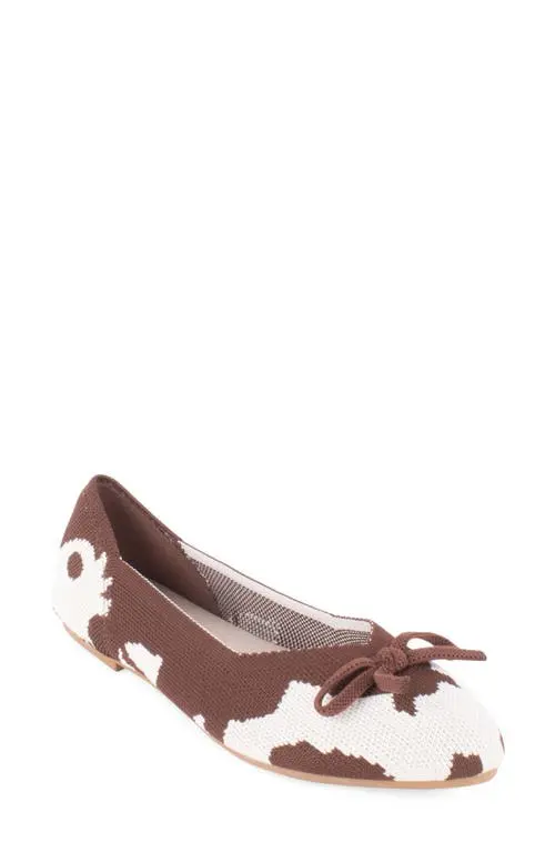 Tahari Tortuga Ballet Flat - Brown Pony