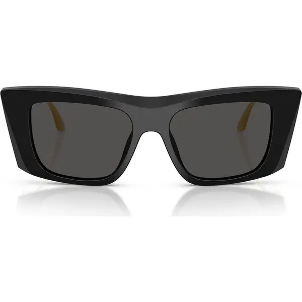 Dolce & Gabbana 51mm Cat Eye Sunglasses - Black/dark Grey