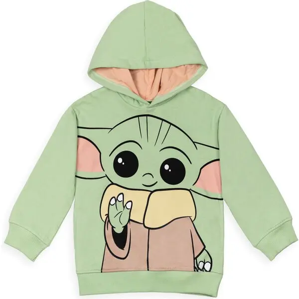 STAR WARS The Mandalorian Baby Yoda Pullover Hoodie - Green