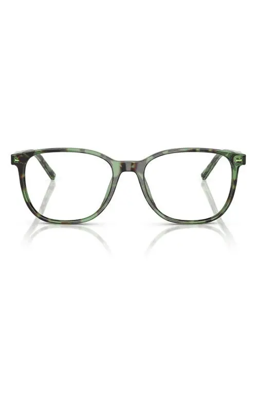 Dolce & Gabbana 51mm Pillow Optical Glasses - Havana Green/demo Lens