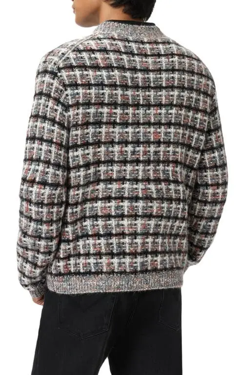 John Varvatos Geometric Wool & Cashmere Cardigan