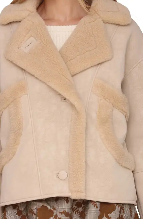 Avec Les Filles Oversized Faux-shearling Coat