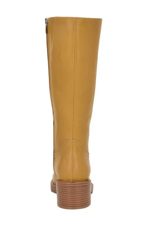 Nine West Broklyn Block Heel Mid-calf Boots - Light Natural