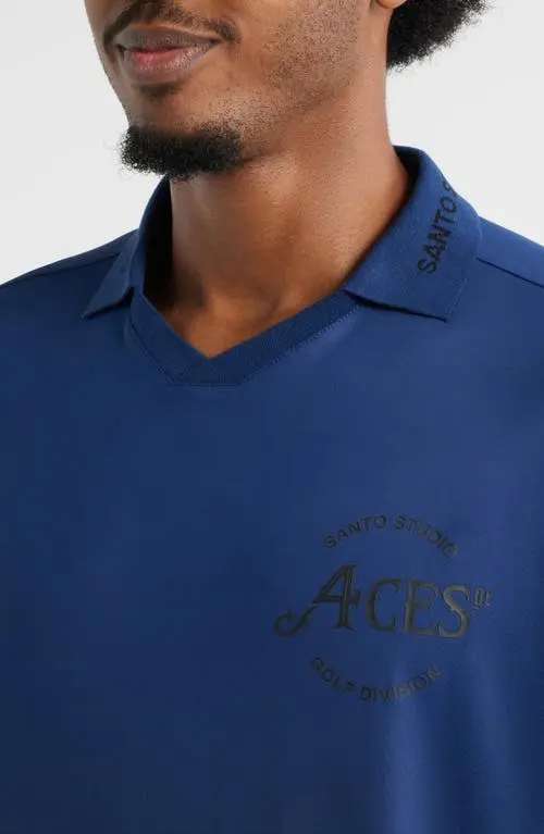 SANTO STUDIO 4 Aces Club Graphic Polo
