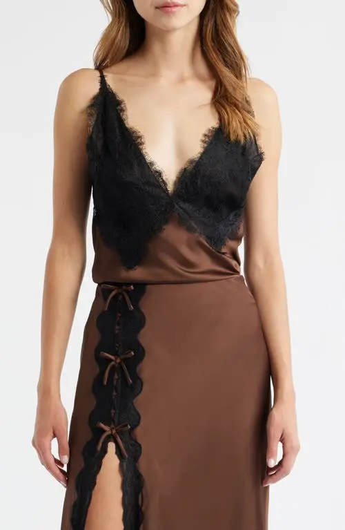 LoveShackFancy Elloryn Lace Satin Camisole