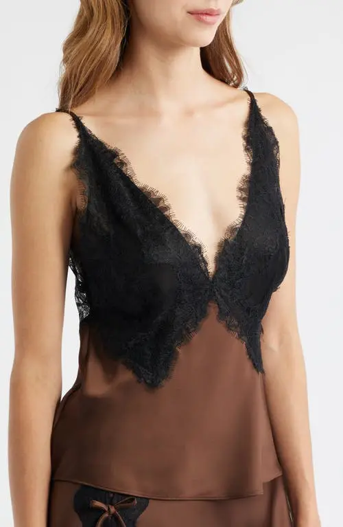 LoveShackFancy Elloryn Lace Satin Camisole