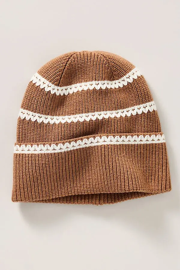 Varley Contrast Stitch Beanie - Golden Bronze