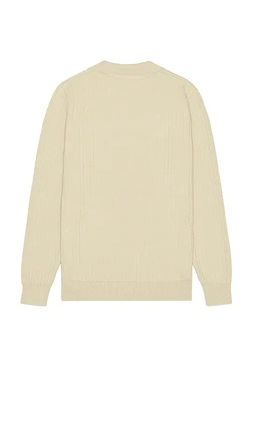 FAR AFIELD Clifford Knitted Ribbed Polo