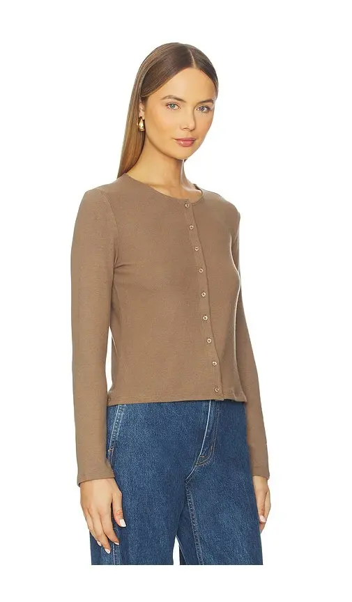 LESET Lauren Classic Cardigan - Walnut
