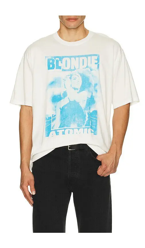 Junk Food Blondie Atomic Oversized Tee In White