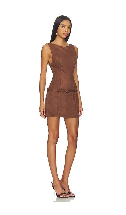 MORE TO COME Rileigh Mini Dress - Brown