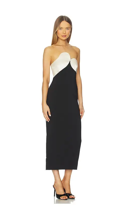 Et Ochs Court Combo Dress - Black & Ivory - 6% Off | Editorialist